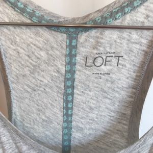 LOFT | Dresses | Loft Long Maxi Dress Grey Striped Tie Waist S | Poshmark